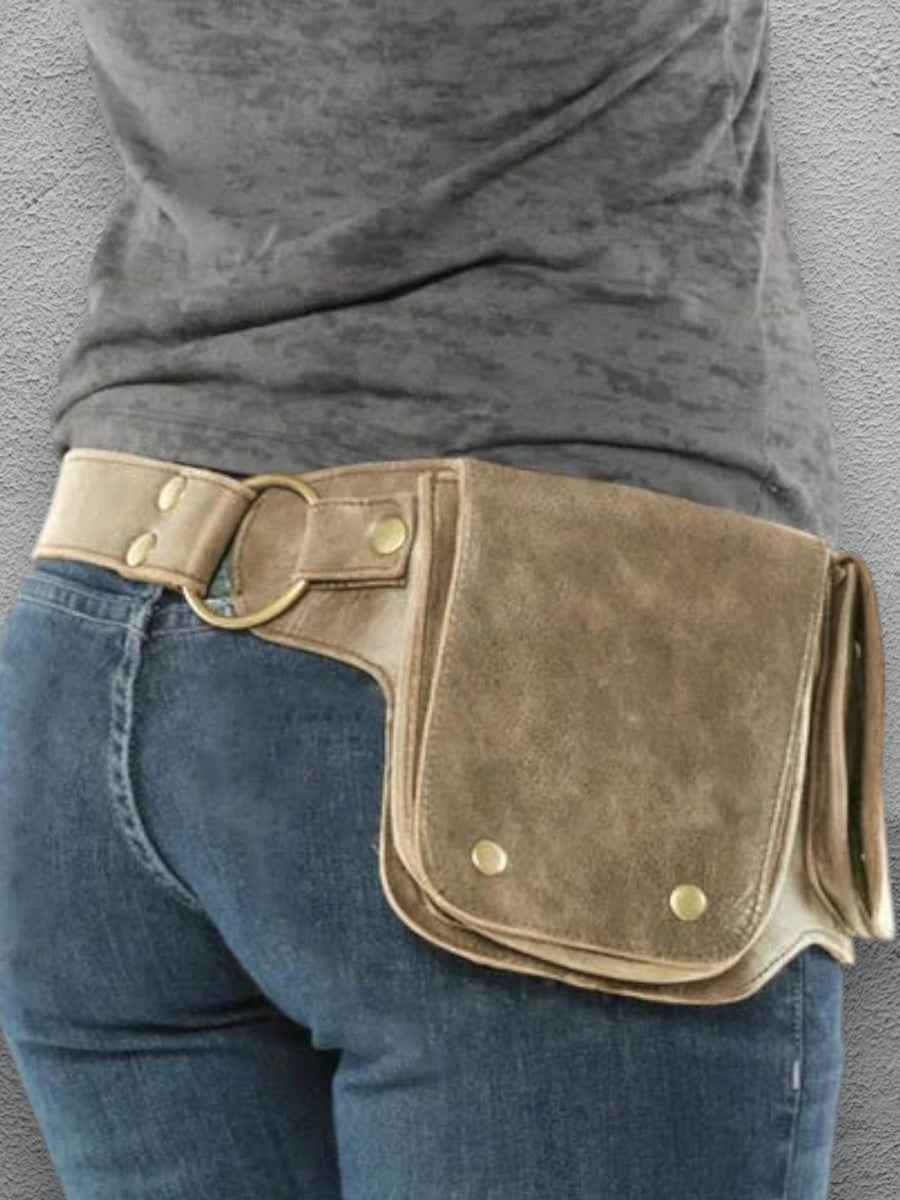 Leren Heuptas Dames met Verstelbare Tailleband – Lichtgewicht Heuptasj ...