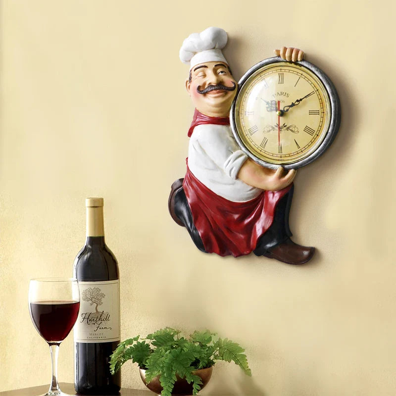 Vintage Chef Wallclock – Hypebay